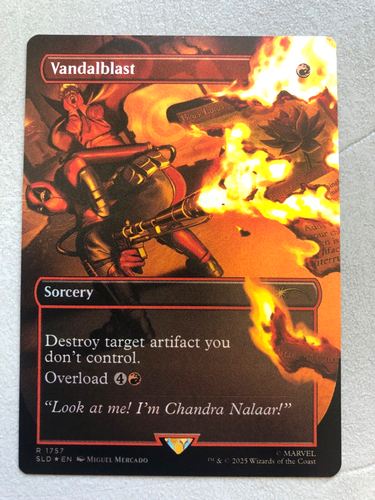 Mtg Carte Magic Secret Lair Marvel Deadpool Vandalblast FOIL English NM ...