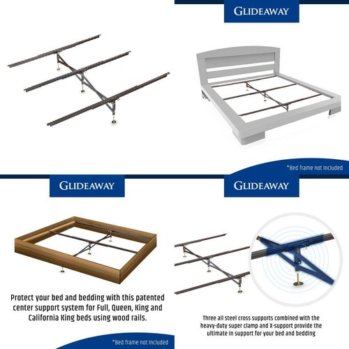 Glideaway X-Support Bed Frame Support System, GS-3 XS Model - 3 Cross ...