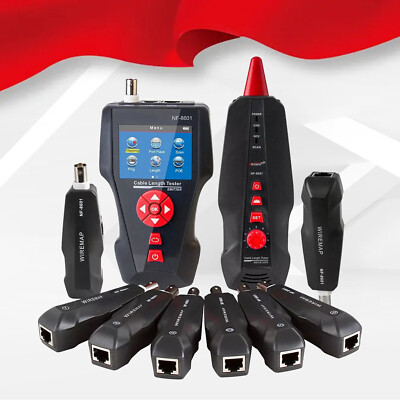 NF-8601S Network Cable Tester TDR Multi-functional LCD Tracker For RJ45 ...