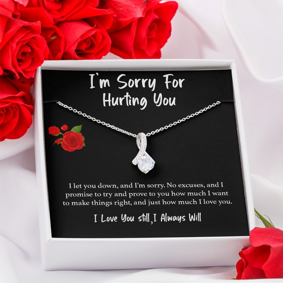 I'm Sorry Necklace Gifts, Apology Gifts For Her, Forgiveness Gift, Wife ...