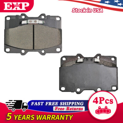 Complete Front Ceramic Brake Pads w/Hardware Kit for Toyota 4Runner ...