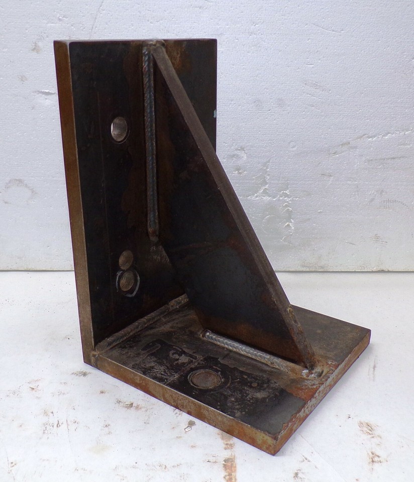 RIGHT ANGLE IRON BLOCK, HEIGHT 12", DEPTH 9", WIDTH: 8", THICKNESS: 3/4 ...
