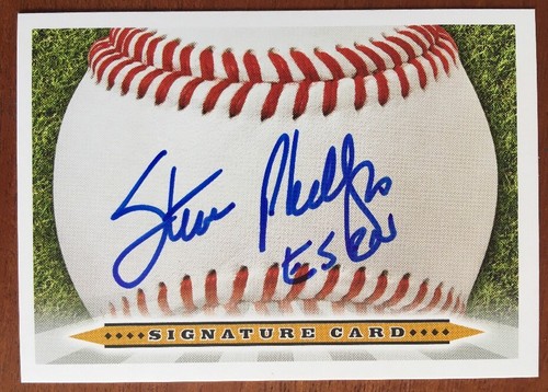 STEVE PHILLIPS RARE SIGNED "ESPN" IP BASEBALL SIGNATURE CARD AUTO | eBay