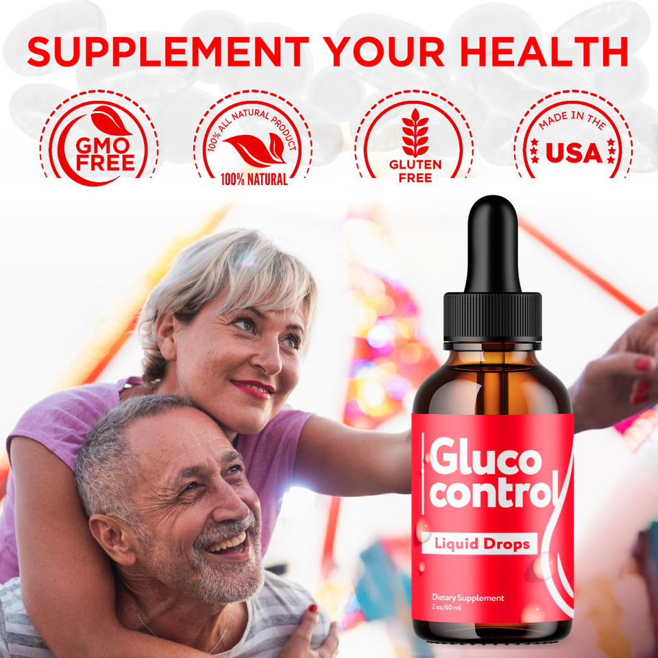 (2 Pack) Gluco Control Blood Support Drops Advanced Vitamin Supplement ...
