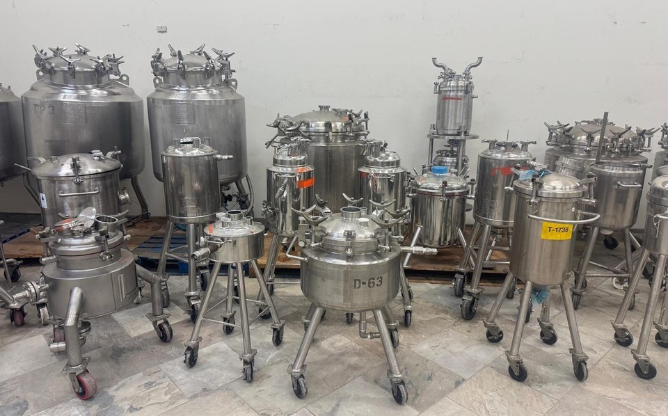 Large Lot Stainless Steel Portable Jacketed Vessel Tank Fermentation ...