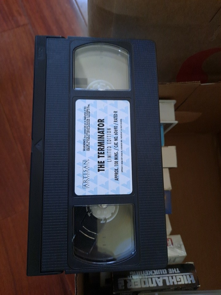 The Terminator Limited Edition VHS Schwarzenegger in shrink 12236069034 ...