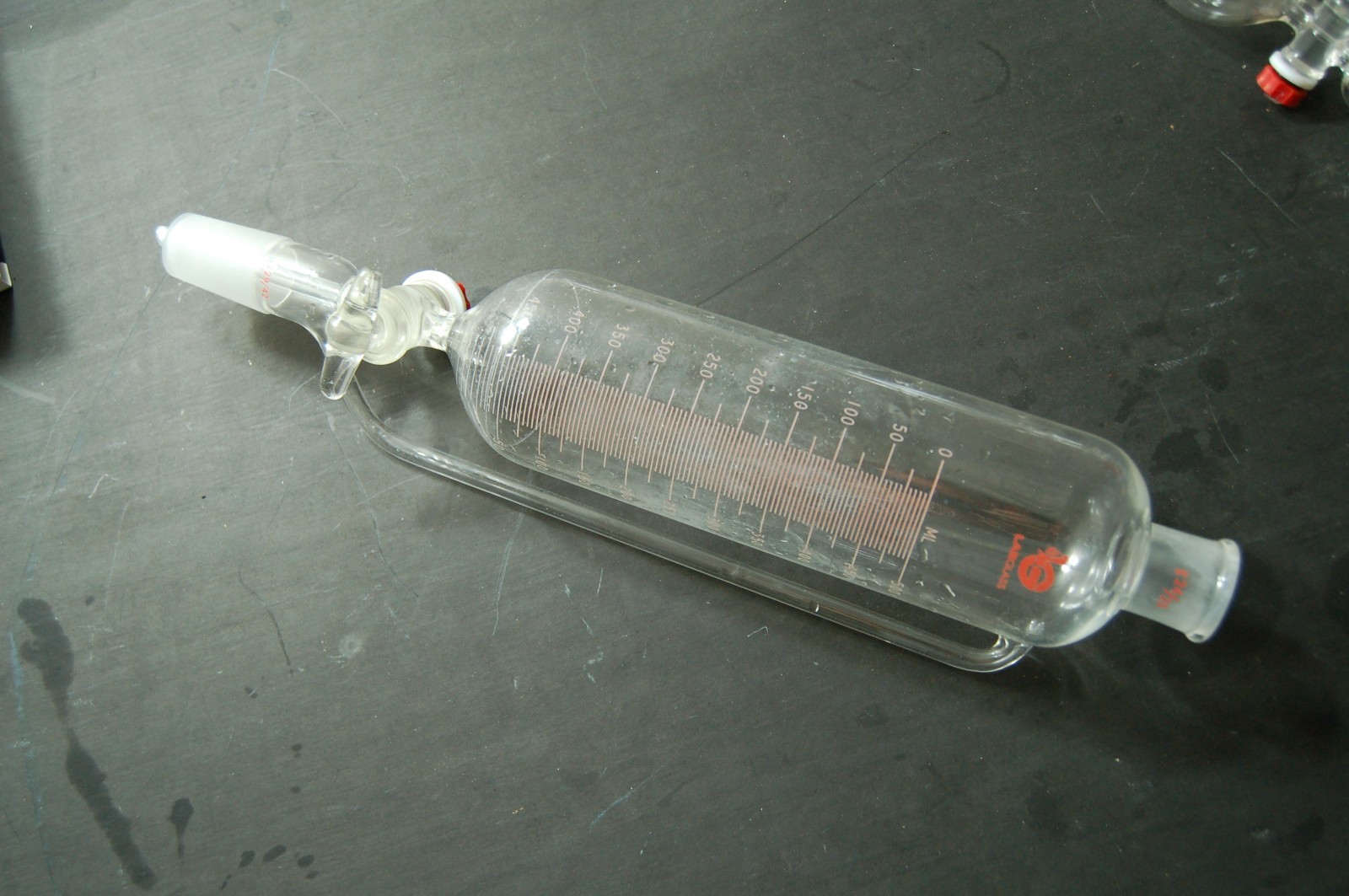 Labglass glass addition funnel pressure equalizing 500 ml 29/42 valve ...