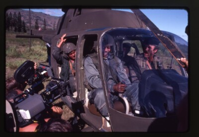 Magnum PI Tom Selleck Roger E Mosley Larry Manetti helicopter 35mm ...