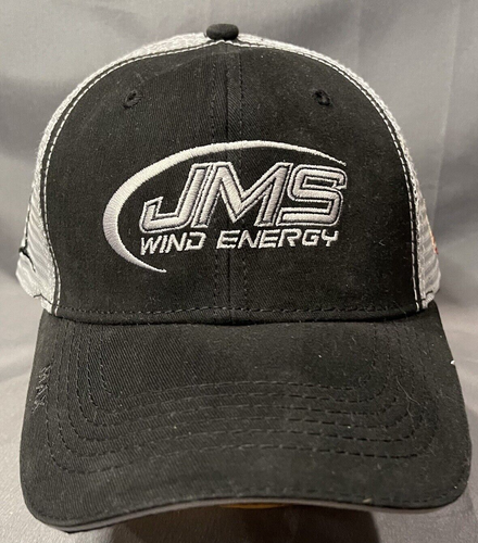 JMS WIND ENERGY TRUCKER HAT Black And White -Adjustable | eBay