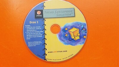 ⭐️⭐️⭐️⭐️⭐️Micro Trend Trend Enterprise Solution Disk 1 Antivirus PC ...
