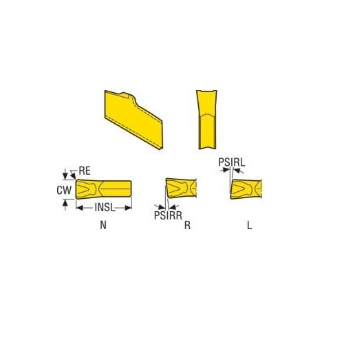 Seco Parting Off Right Insert TGP45 3.1mm 14 Chipbreaker 150.10-3R6-14 ...
