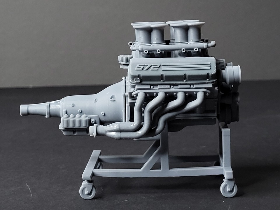 572 ENGINE - VELOCITY AIR INTAKE 3D print 1:8 1:12 1:18 1:24 scale ...