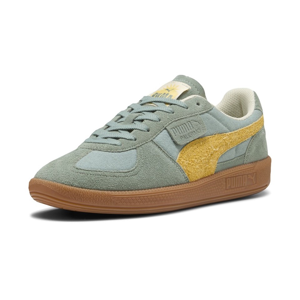 PUMA Palermo Weathered Lace Up Mens Green Sneakers Casual Shoes ...