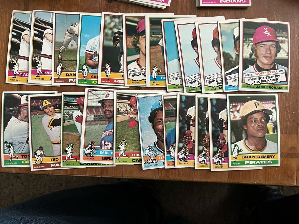 1976 Topps Baseball Card Lot 130+ Cards | eBay