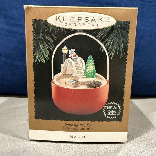 1995 Hallmark Magic Ornament Light Motion Jumping for Joy Tested Works ...