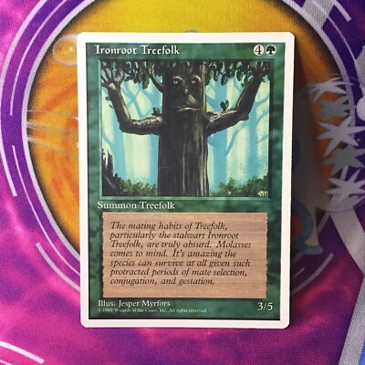 IronRoot TreeFolk - Vintage - MTG (Magic the Gathering) WOTC 1995 ...