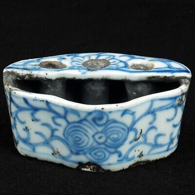 Chinese Ming Scholar’s Porcelain Inkwell with Brush Holder | eBay