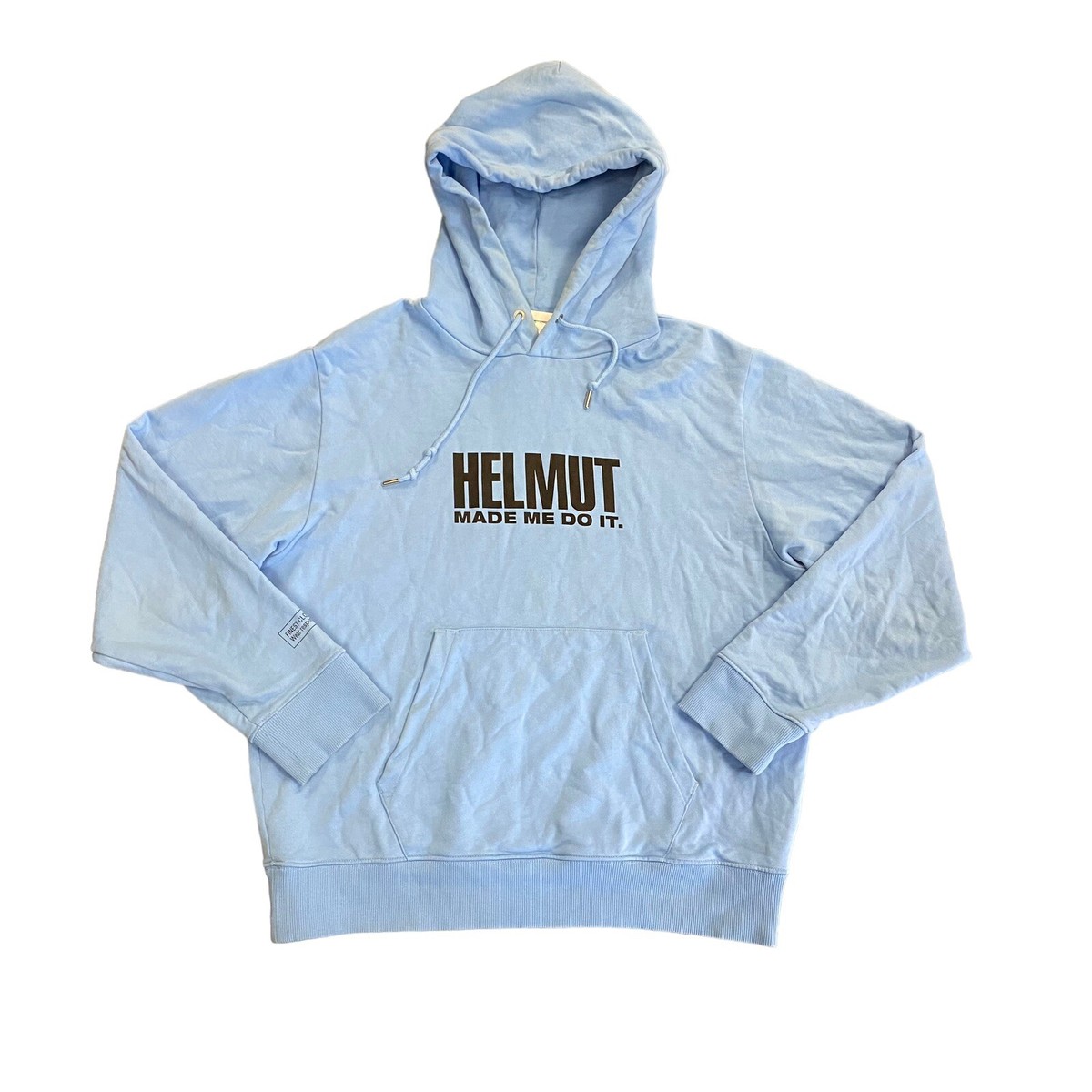 Helmut Lang SS21 Helmut Made MeDo It Pullover Hoodie Adult Helmut Lang SS21 Helmut Made MeDo It Pullover Hoodie Adult