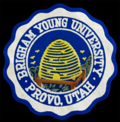 Brigham Young University _RARE ORIGINAL 40's College Seal Felt Patch ...