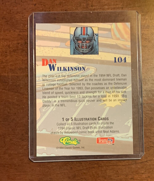 1994 Classic NFL Draft Dan Wilkinson #104 Rookie RC | eBay