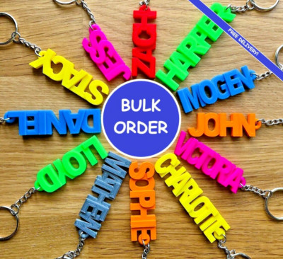 Personalised keyring | keychain | 3d printed | Parties | Name Keyring ...