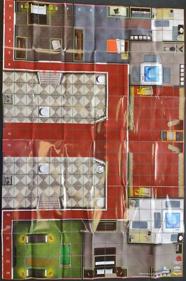 HEROCLIX MAP 2012 Batman WAYNE MANOR/THE TEMPLE Indoor/Outdoor 16x24 ...