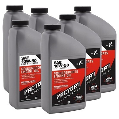 Factory Racing Oil 10W50 Full Synthetic Powersports Oil - JASO MA/MA2 ...