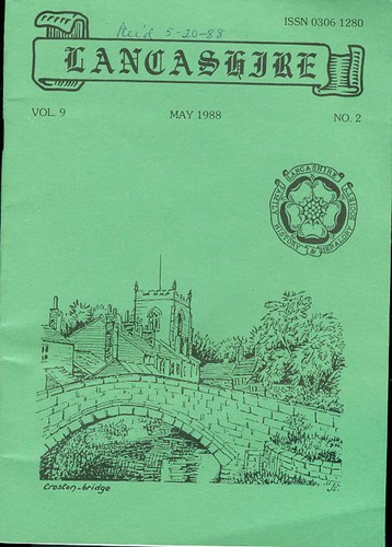 1988 Lancashire Family History Heraldry Society Bklt- Pg Chart; JOHN ...