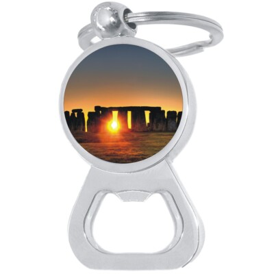 Stonehenge Sun Bottle Opener Keychain - Metal Beer Bar Tool Key Ring | eBay