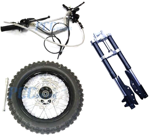 Front Fork Shock 12" Wheel Disc Brake For Pit Dirt Bike XR70 SSR110 ...