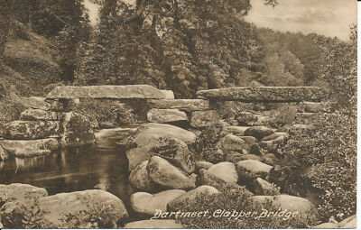 PC25705 Dartmeet. Clapper Bridge. Frith. No 78520. 1927 | eBay UK