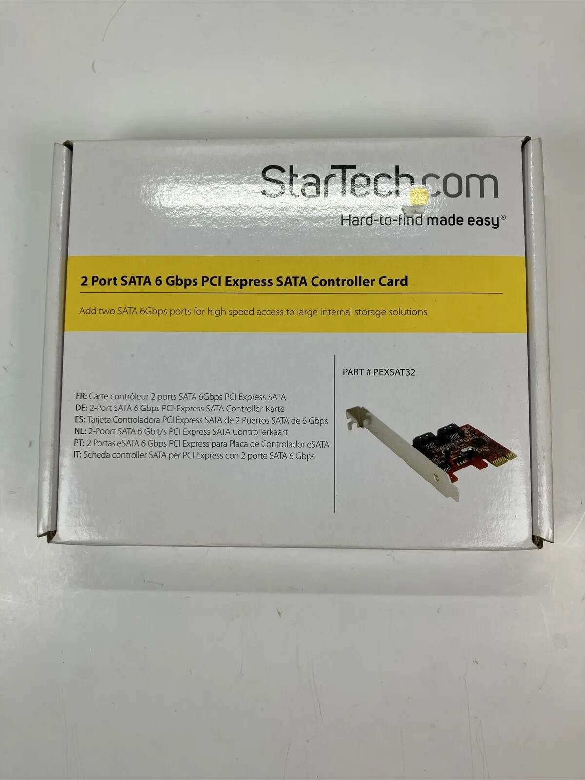 STARTECH 2-PORT SATA 6 GBPS PCI EXPRESS SATA CONTROLLER CARD, PEXSAT32 ...