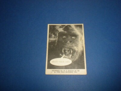 KING KONG card #54 -1965 Donruss RKO General Inc. vintage classic ...