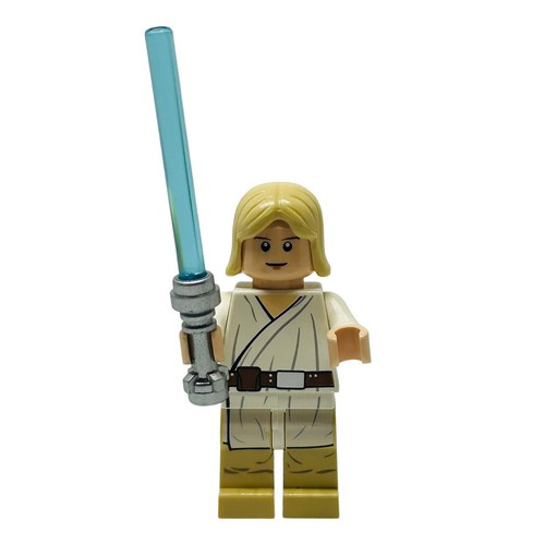 LEGO Star Wars Luke Skywalker Tatooine Long Hair Minifigure 8092 sw0273 ...