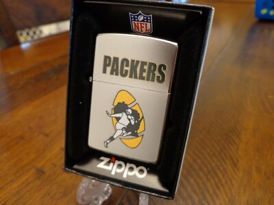 GREEN BAY PACKERS THROWBACK RETRO ZIPPO LIGHTER VINTAGE DESIGN NFL MINT ...