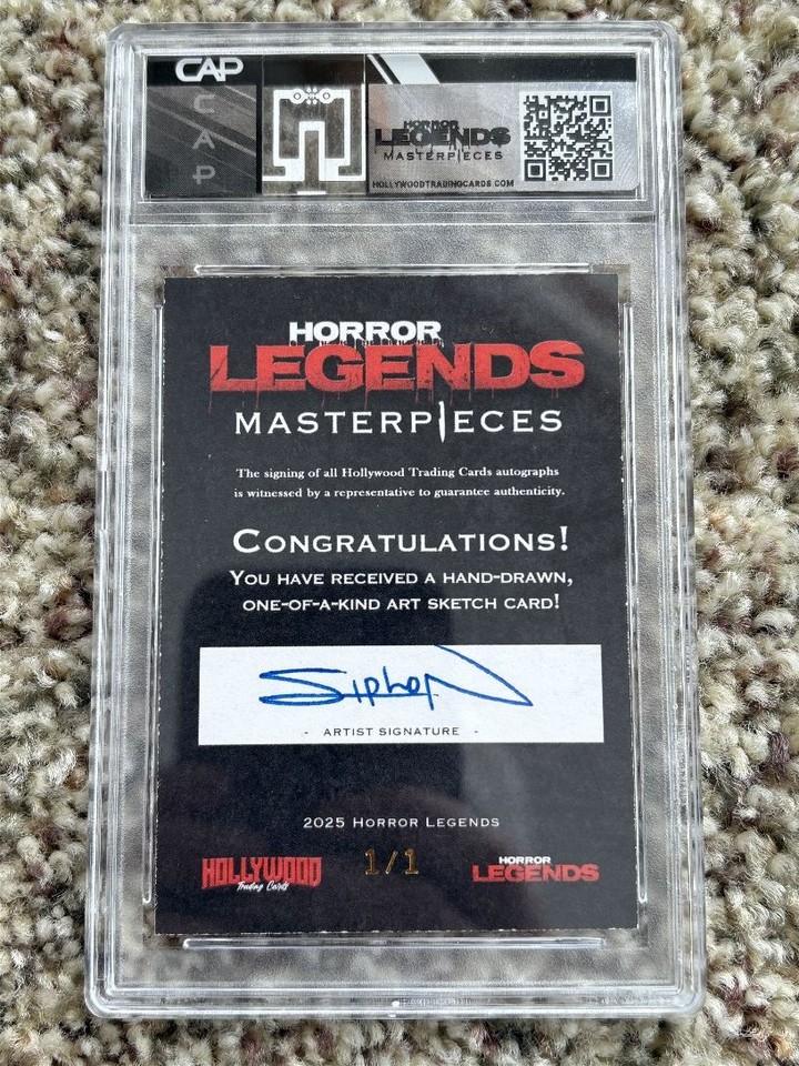 2025 HORROR LEGENDS MASTERPIECES SKETCH BONNIE AARONS -THE NUN AUTO 1/1 ...