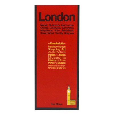 Red Maps LONDON Street Map and City Guide 9781892238887| eBay