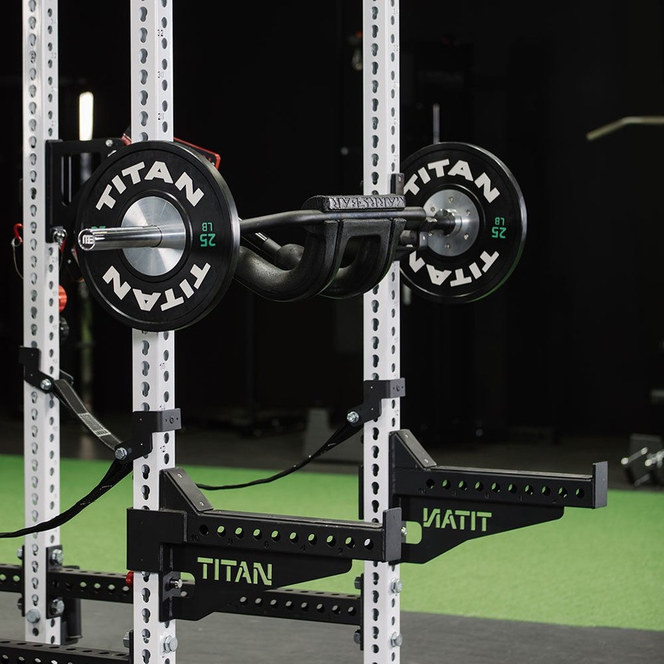 Titan Fitness Marrs-Bar Lite, Cambered Safety Squat Barbell with 45 ...