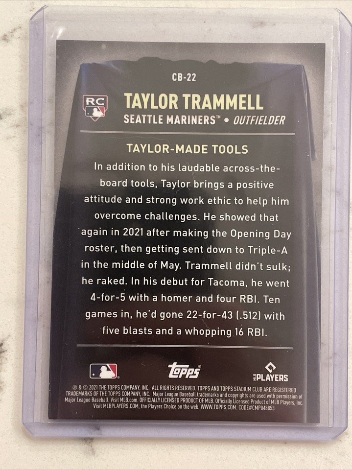 Taylor Trammell RC - 2021 Topps Stadium Club Chrome Crystal Ball #CB-22 ...