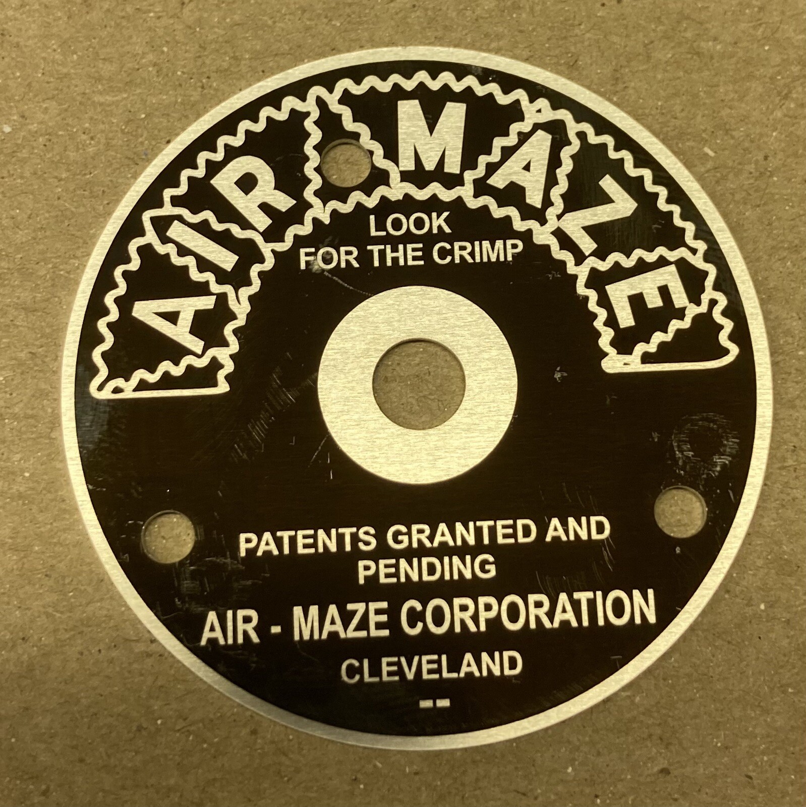 Stearman Air-Maze Filter Placard – La Paz County Sheriff's Office "Dedicated to Service"