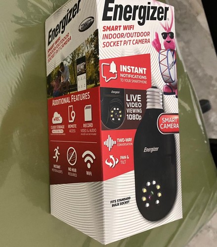 Energizer Smart Wi-Fi Indoor Outdoor Bulb Socket P/T Camera NIP | eBay