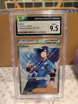 CGC9.5 Gem Mint Falkner Ultra Rare Paldea Evolved 251/193 Pokemon Card ...