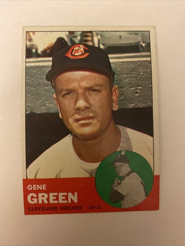 1963 Topps Baseball Gene Green Cleveland Indians Card #506 | eBay