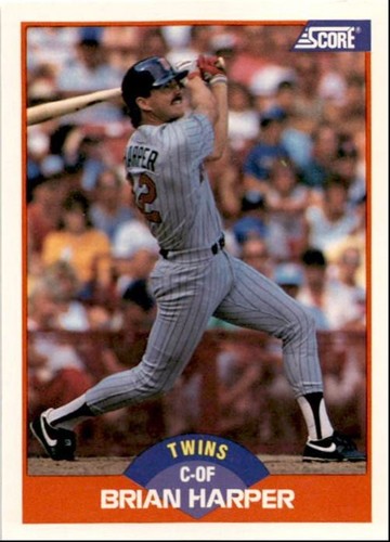 1989 Score Baseball Card Brian Harper Minnesota Twins #408 | eBay