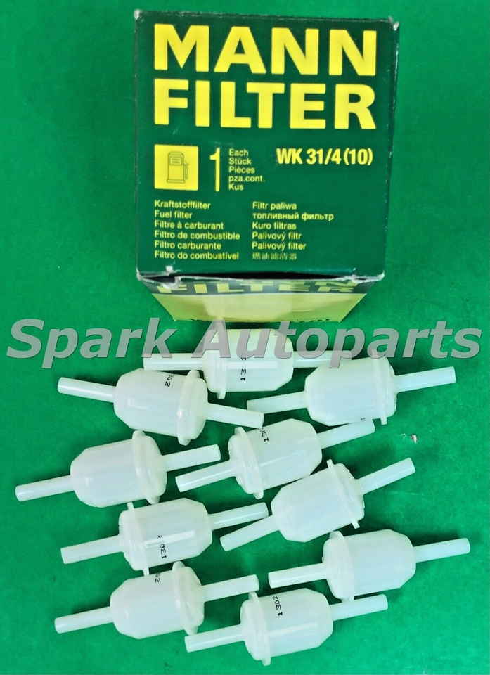 Lot of 10 Fuel Filter MANN WK 31/4 For MERCEDES-BENZ S350, 300SD, 190D ...