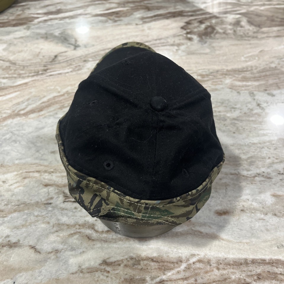 Patterson Drilling Company Baseball Cap Hat Lid Black & Camo Strapback ...