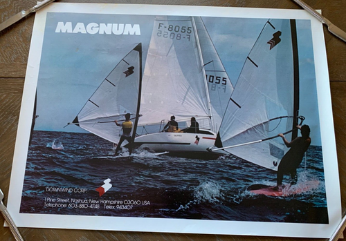 Very Rare 1980-82 Magnum Sailboard Boat Windsurfing Promotional Poster ...