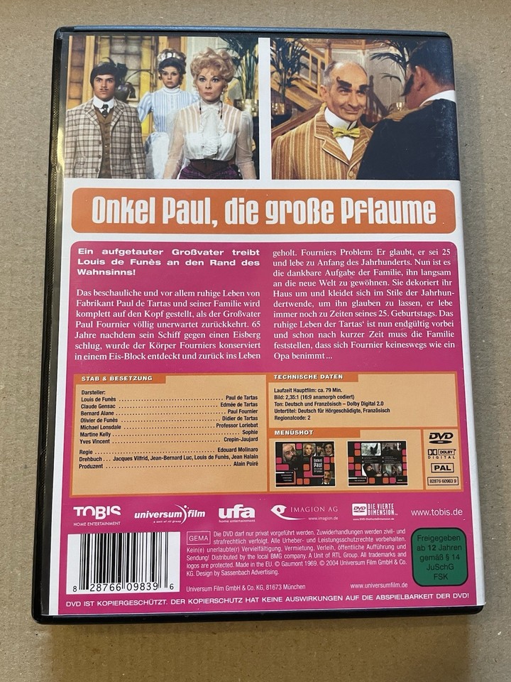 DVD - Onkel Paul, die große Pflaume - Louis De Funes - Claude Gensac ...