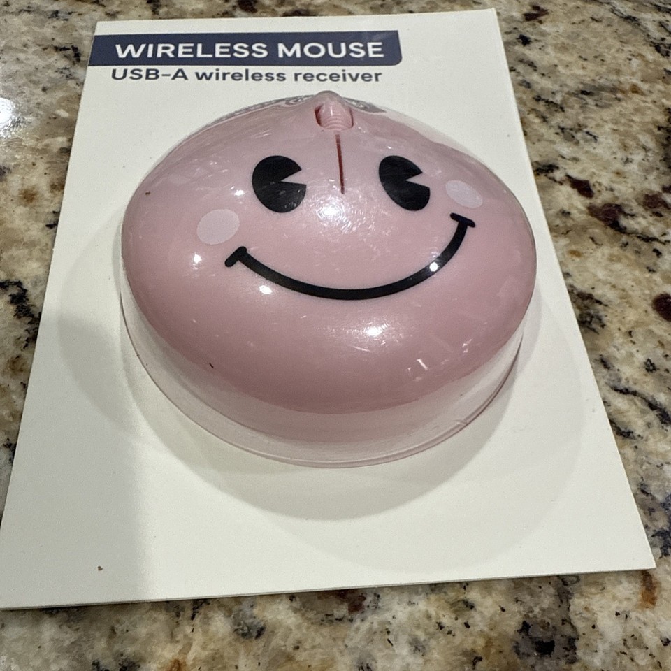 Target Bullseye's Smile Light Pink Vivitar Wireless Computer Mouse Kids ...