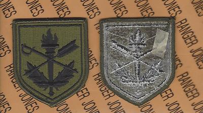 US Army Judge Advocate General School JAG OD Green Black BDU uniform ...